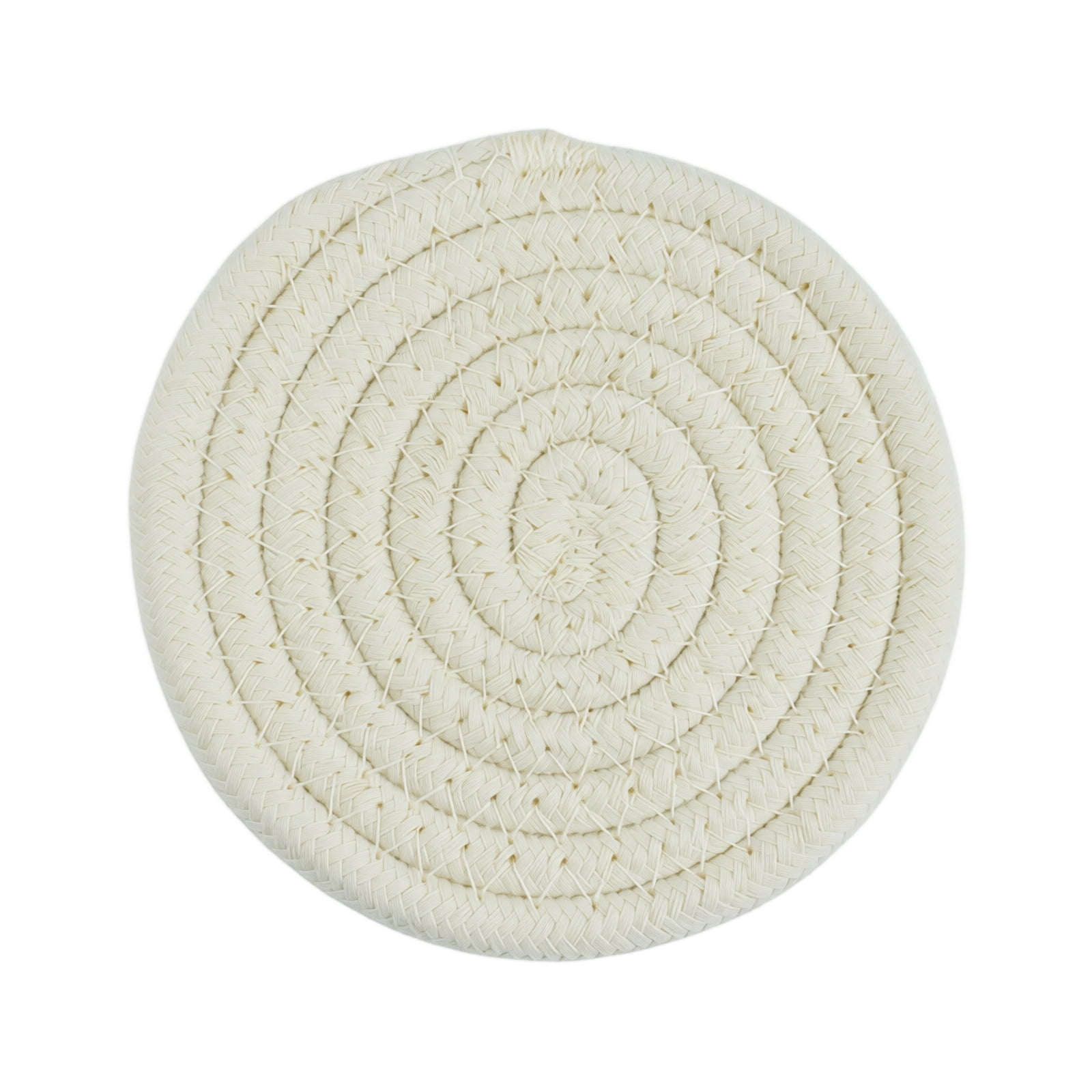 Round Woven Placemat, Cotton Rope Table Placemat 7.1 Inch, Heat ...