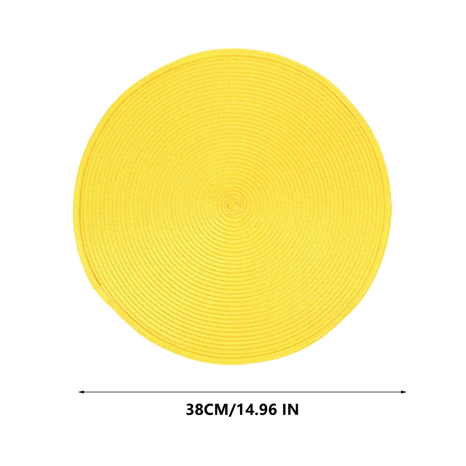 Round Woven Table Mat Placemat for Dining and Coffee Tables, Heat ...