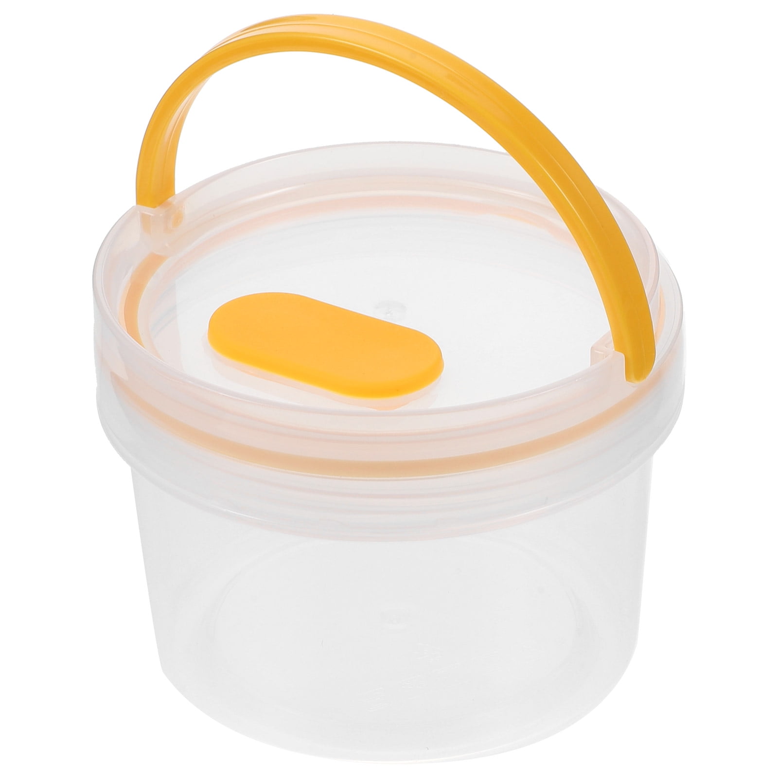 Round Yogurt Cup Sealed with Lid Transparent Fruit Dessert Box ...