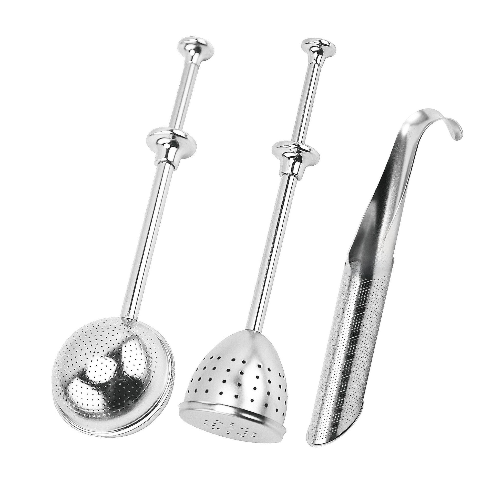 Round ball telescopic half full leak filter tea 304 stainless steel ...