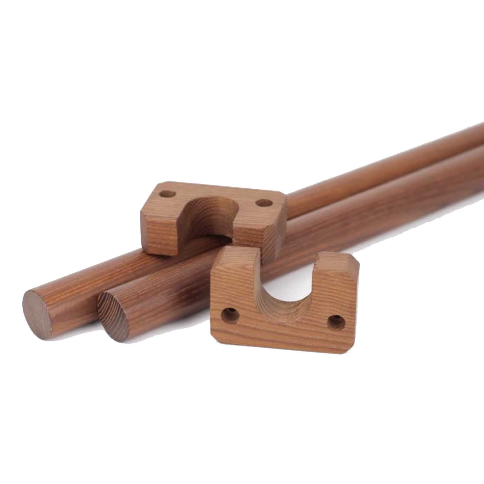 Round clothes rail, wooden closet rod, wardrobe tube, length 50-150cm ...