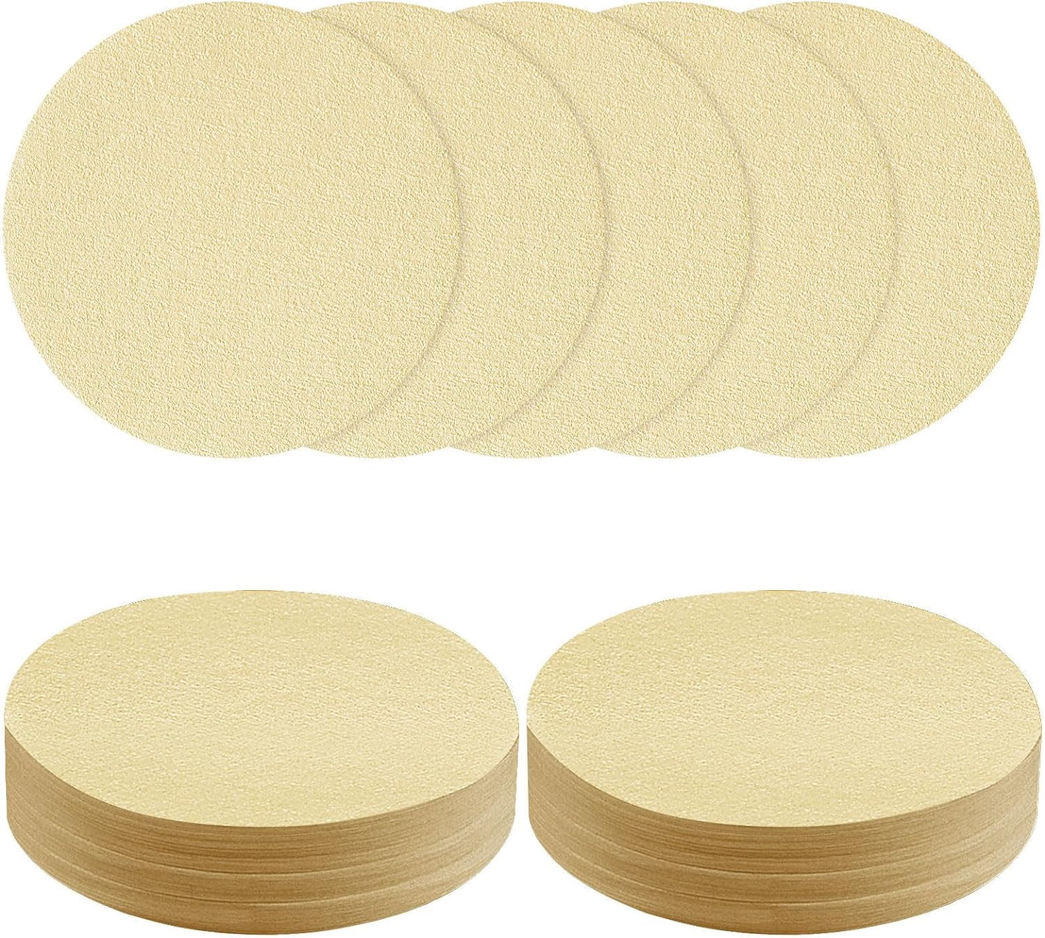 Round coffee filter paper, 100 pieces espresso paper filters, 58 mm ...