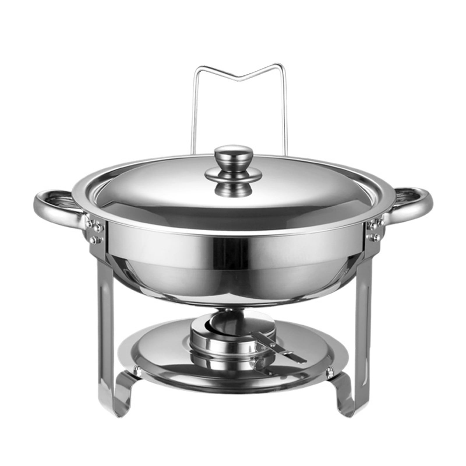 Round food warmer set made of stainless steel, chafing dish food warmer, stainless steel warming ...