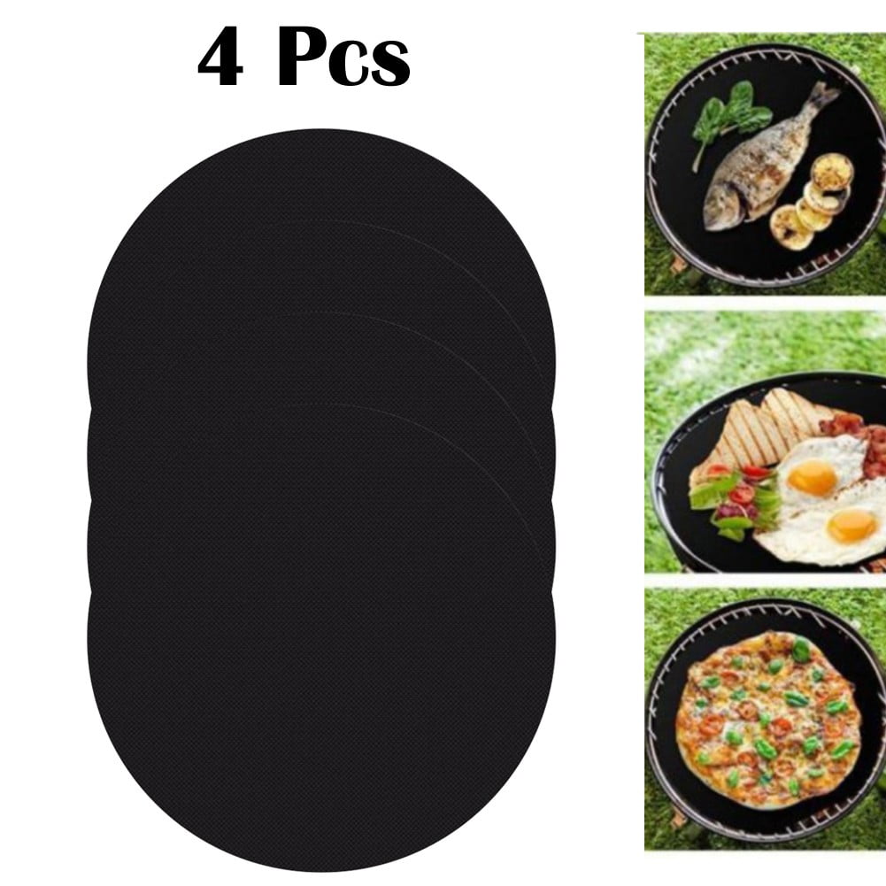 Round grill mats set of 4 non-stick 40 cm for gas grills - Walmart.com