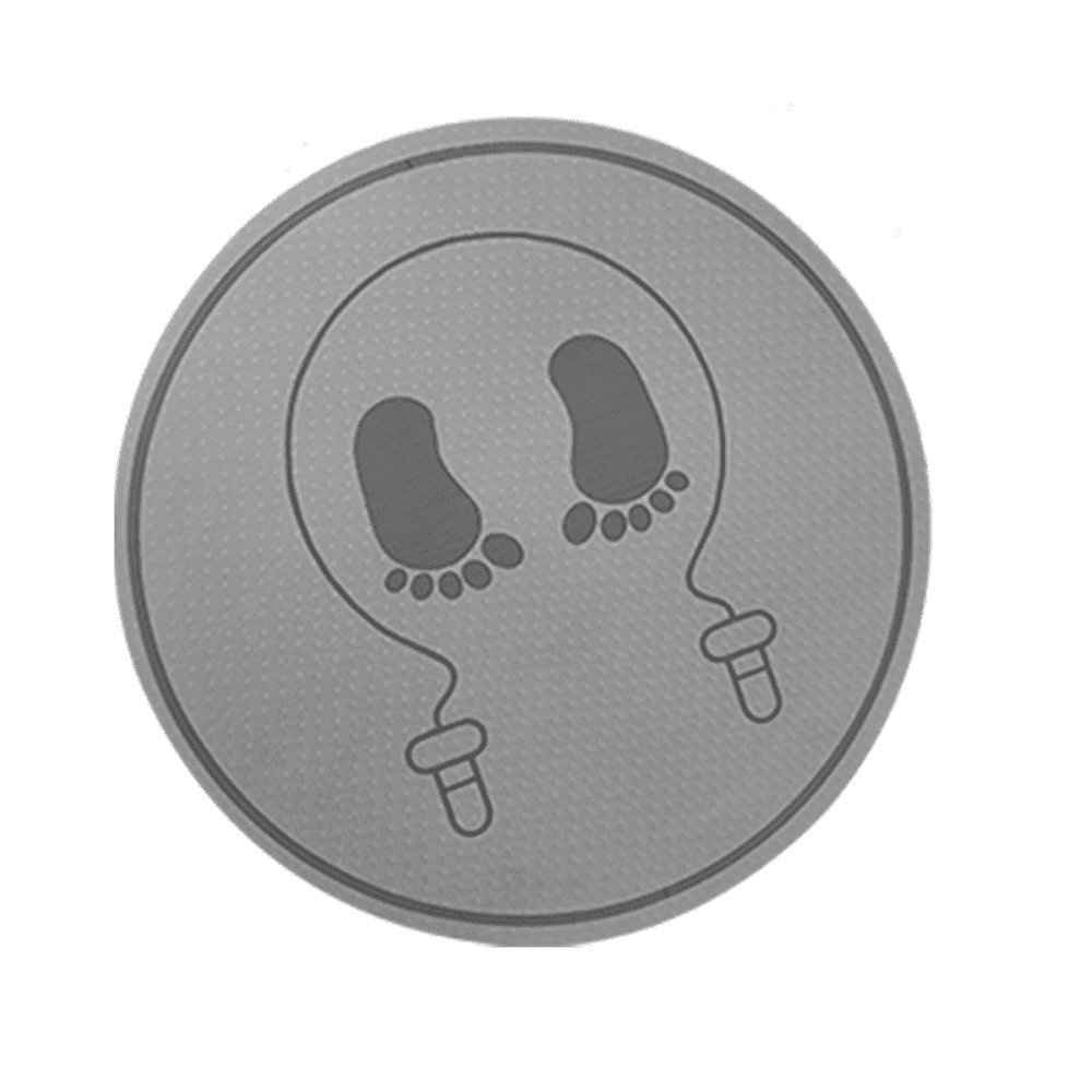 Round mat, non-slip, gray - Walmart.com