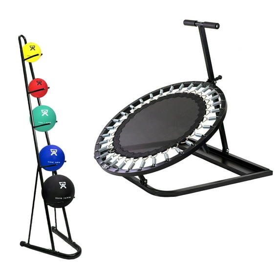 Round rebounder package w/vertical ball rack and 5 ball set (1 ea: 2,4 ...