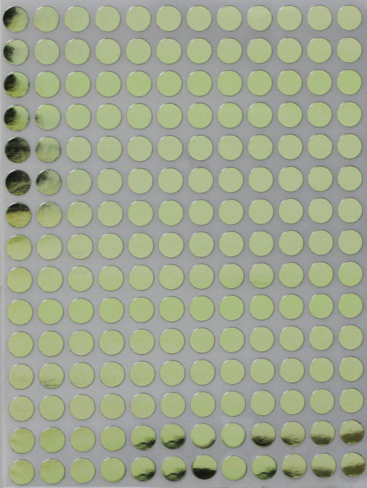 Round sticker metallic ¼” inch 8mm Dot Stickers in Gold, 900 Pack by ...