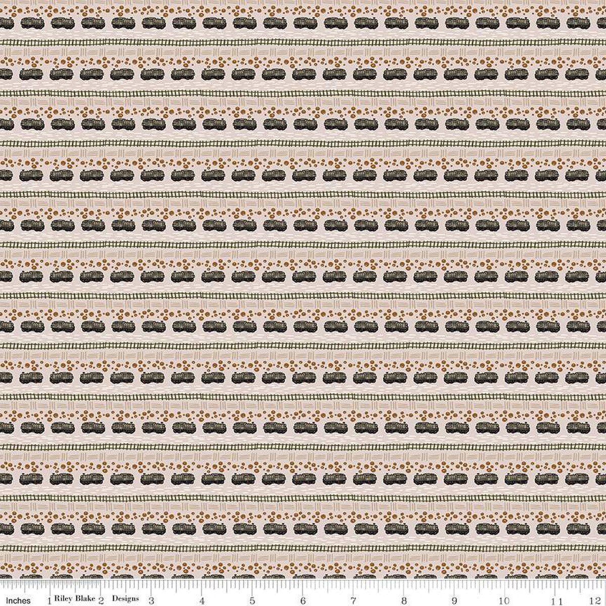 'Round the Mountain Bubble Convoy Shell Cotton Fabric - Walmart.com