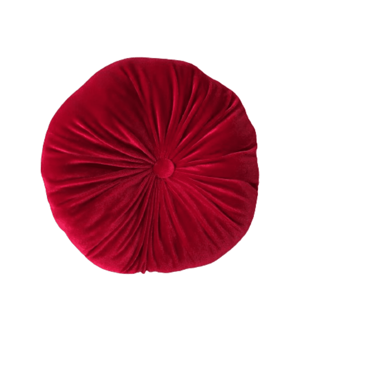 Round velvet pillow - Red - Walmart.com