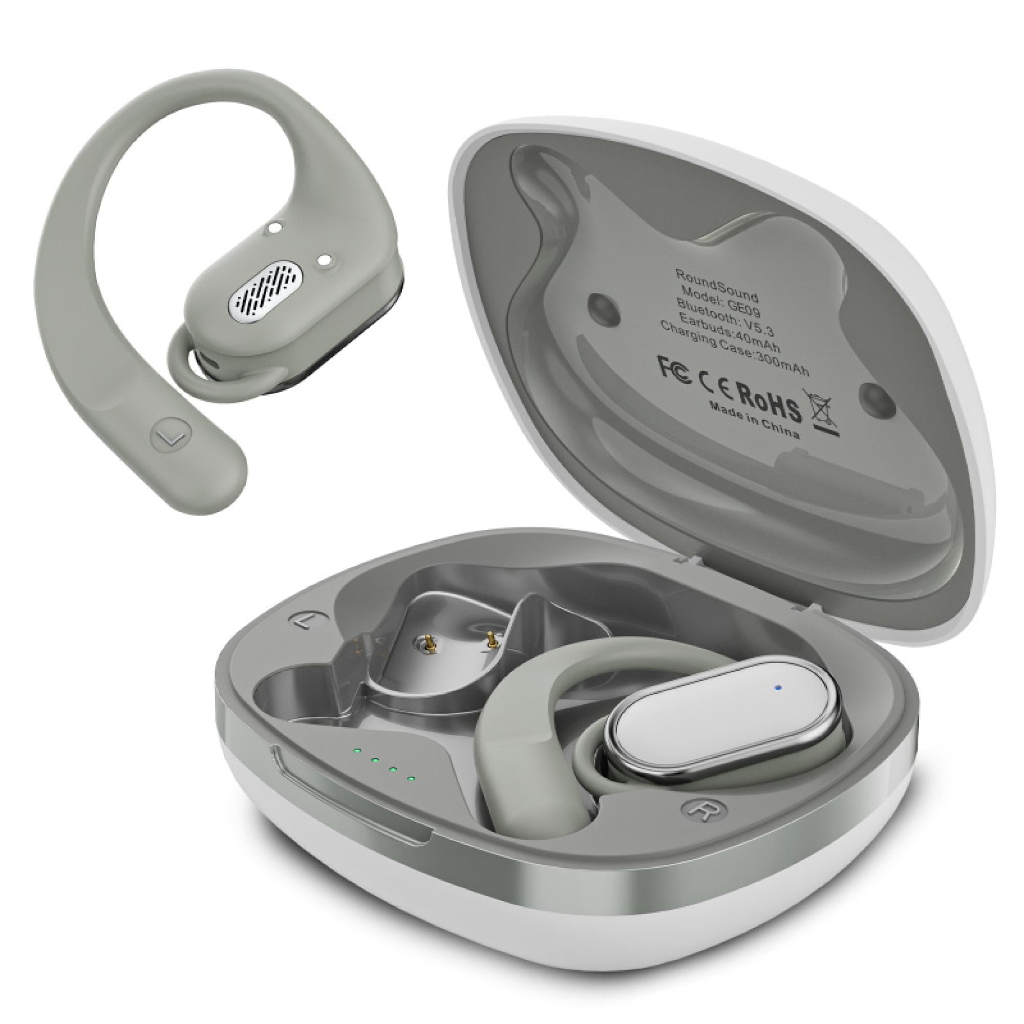 RoundSound Open-Ear Bluetooth Headphones Earbuds - Walmart.com