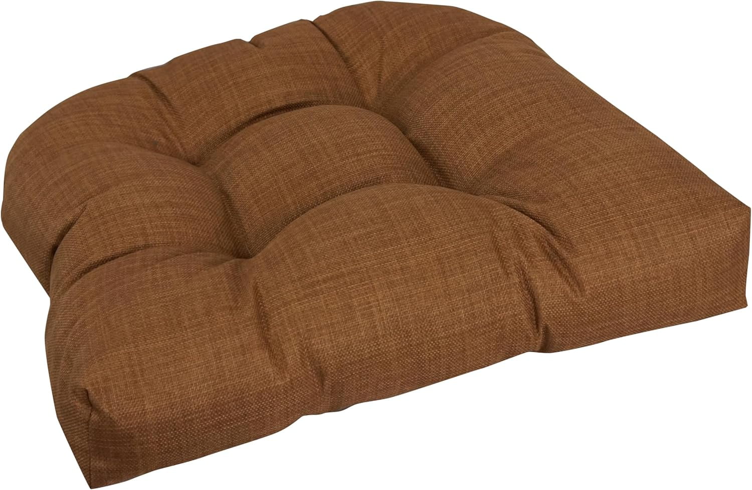 Rounded Back Chair Cushion, 19" x 19", Mocha - Walmart.com