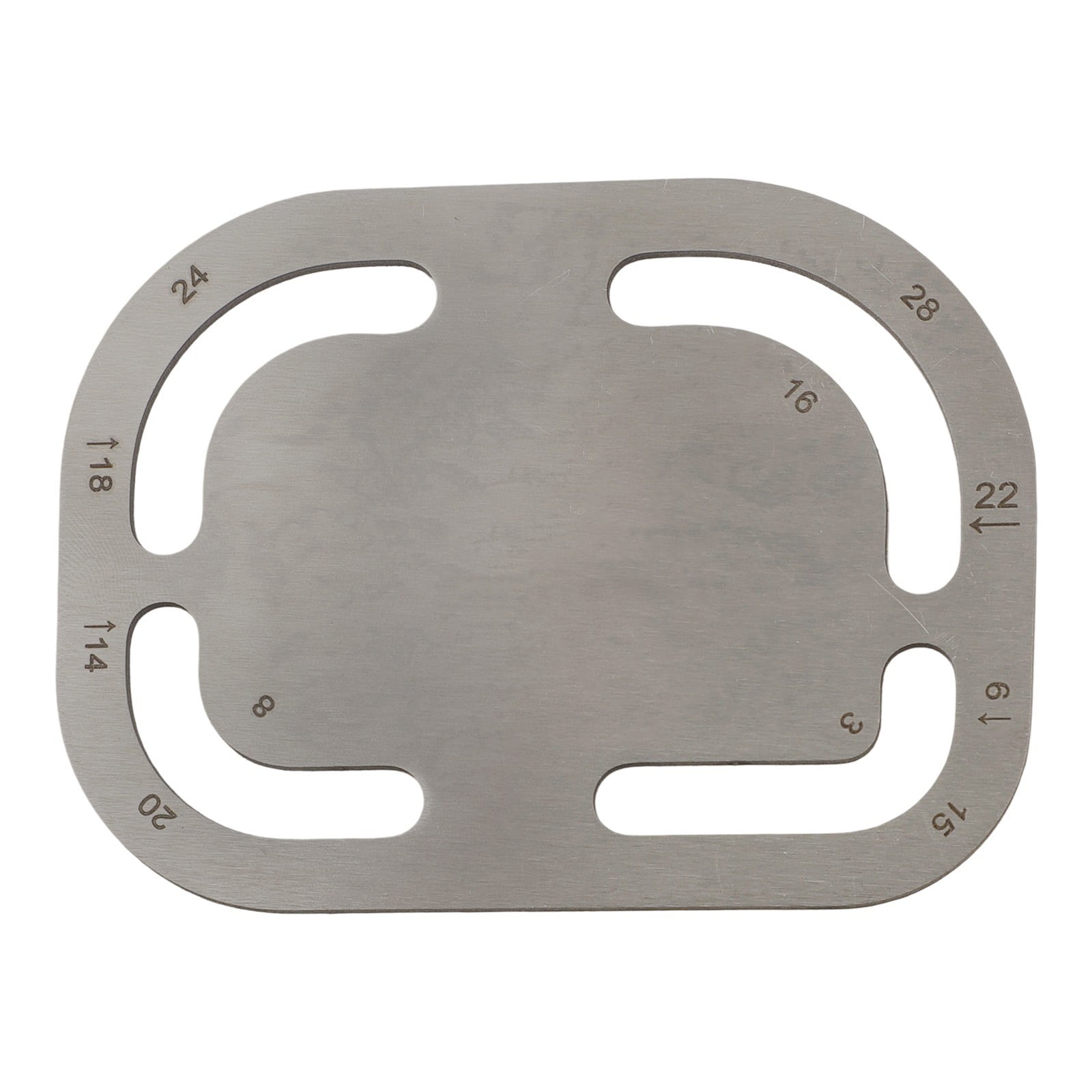 Rounded Corner Gauge Template for Accurate For Leather Strap ...