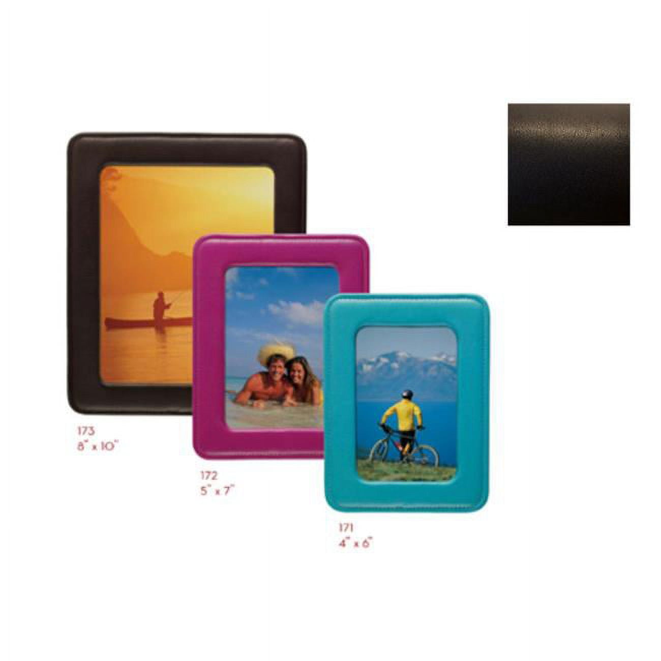 Rounded Corner Leather Frames - Black - 5in. x 7in. - Walmart.com