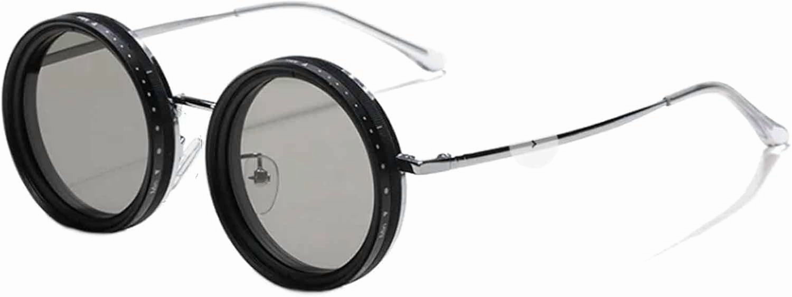 Rounded Polarized Glasses with Adjustable ND Filter 1-9 Gears ...