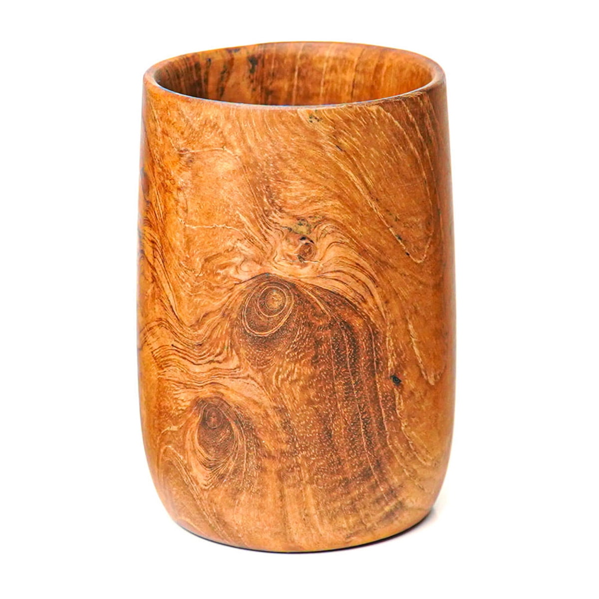 Rounded Teak Wood Tea Cup - Small - Walmart.com