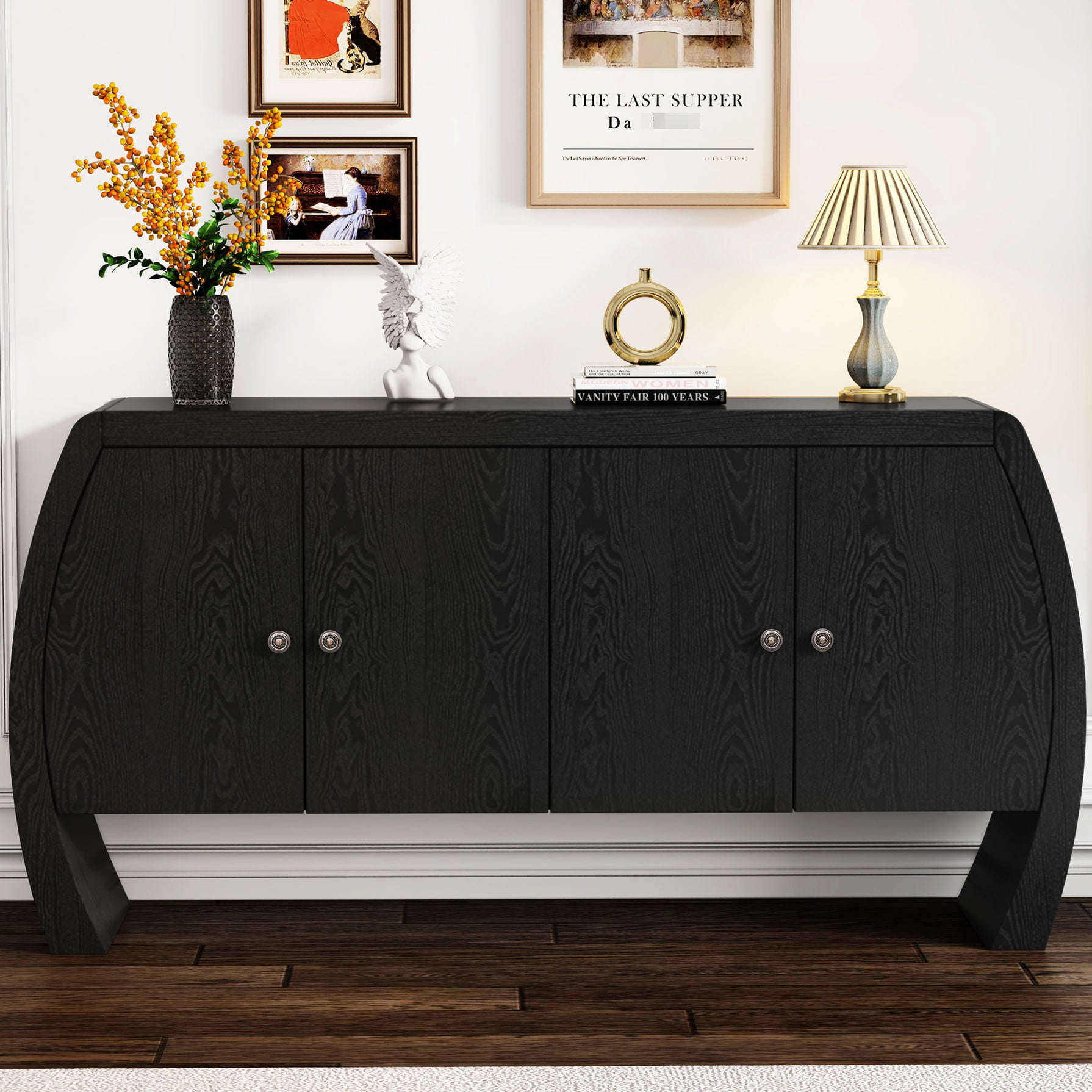 Rounded arc legs for stability / For home storage / Maintains clean and ...