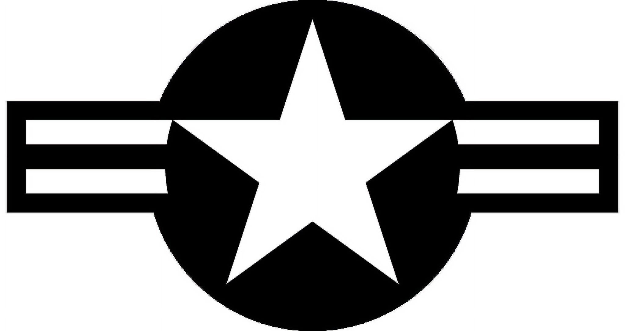 Roundel Of The USA Military Symbol Decal Sticker | 7.5-Inches By 4 ...