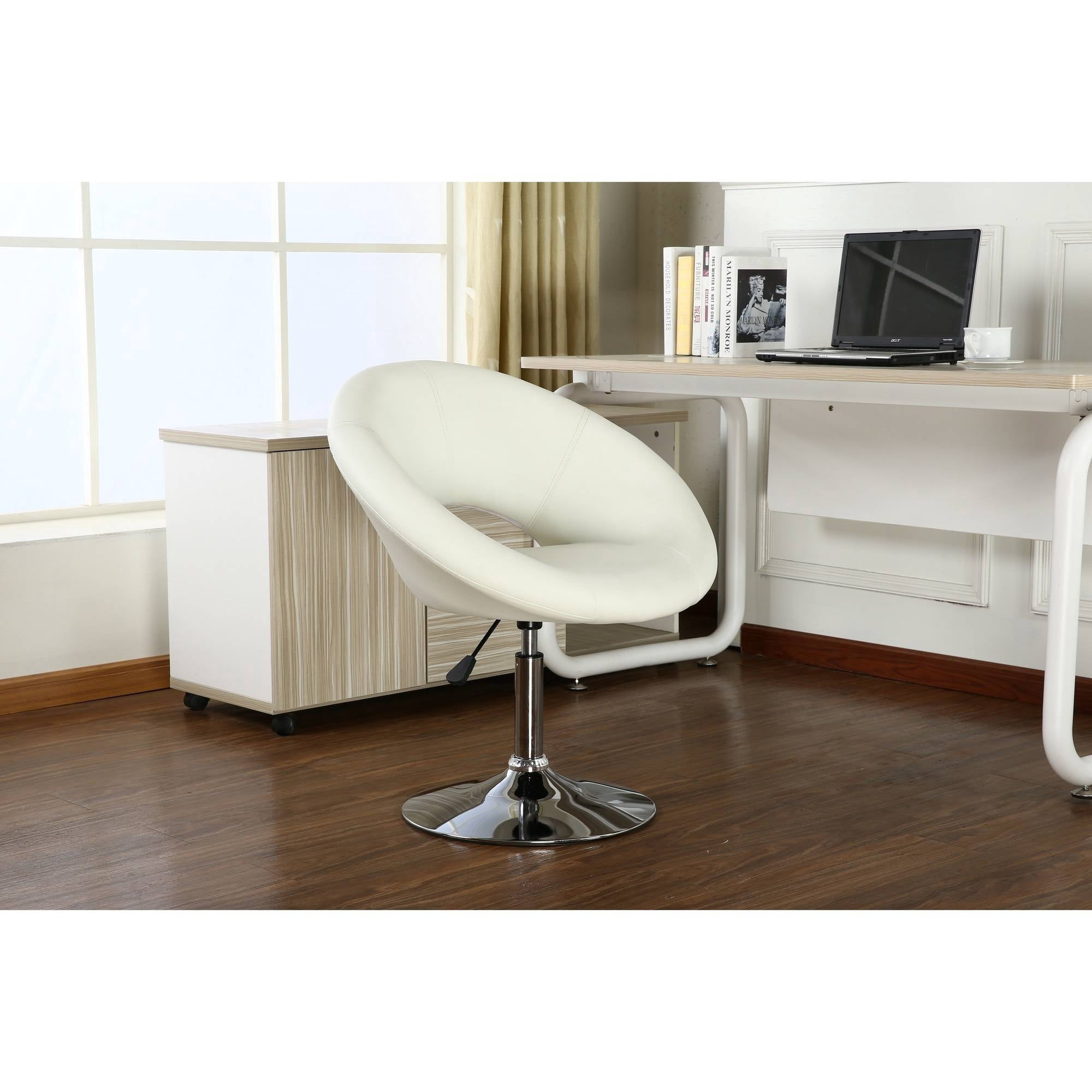 Roundhill Furniture Modern Adjustable Swivel Accent Chair, Multiple ...