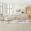 Roundhill Furniture Clareen 4-Pc Living Room Set, Sofa Loveseat Cutler ...