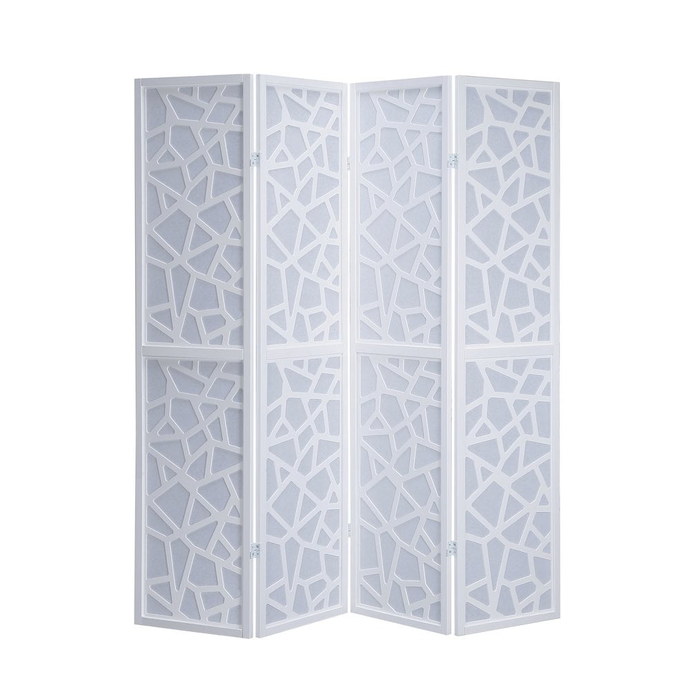 Roundhill Furniture Giyano 4-Panel Folding Home Screen Room Divider ...