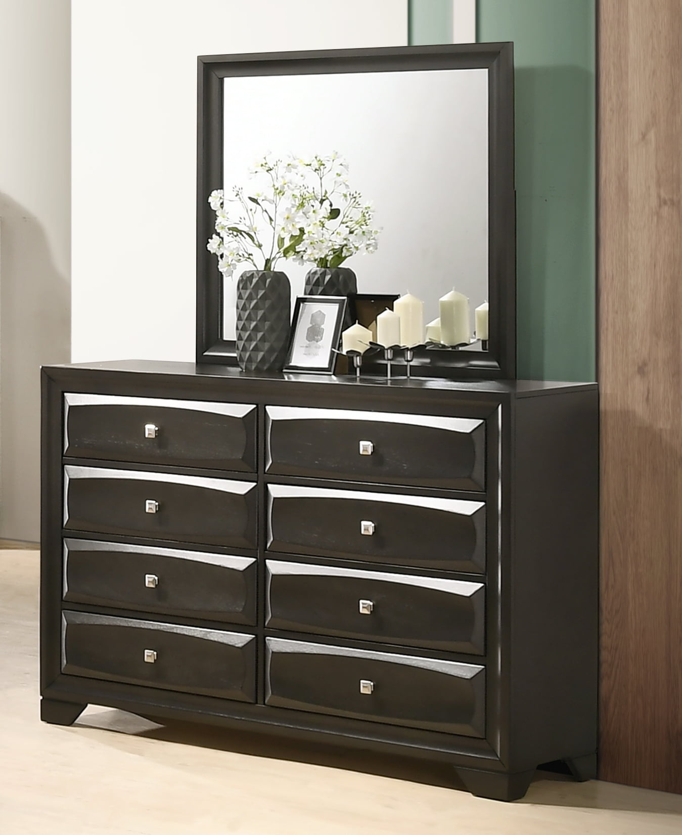 Roundhill Furniture Oakland 8 Drawer Dresser - Walmart.com