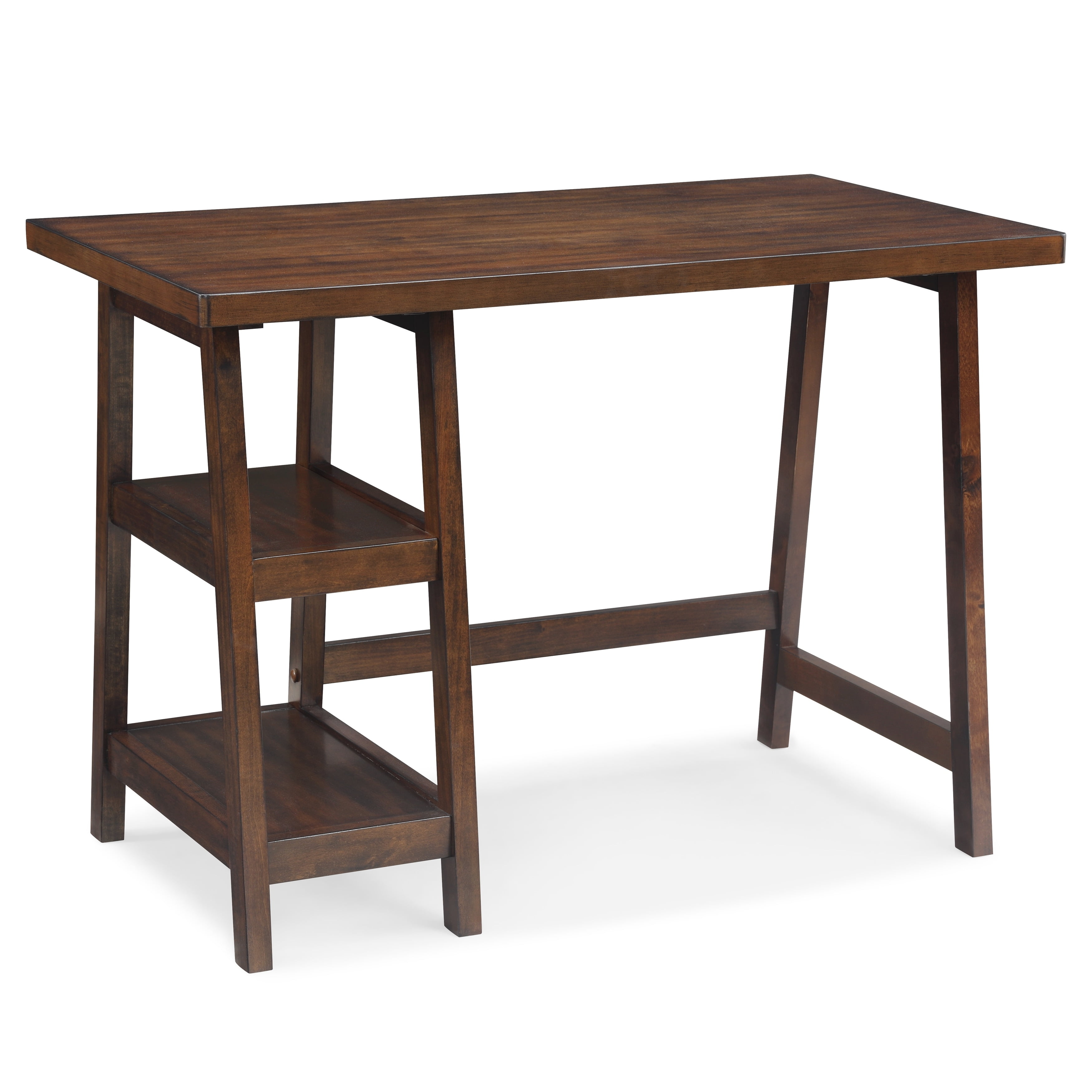 Roundhill Furniture Redina Contemporary Wood Writing Desk with Storage ...