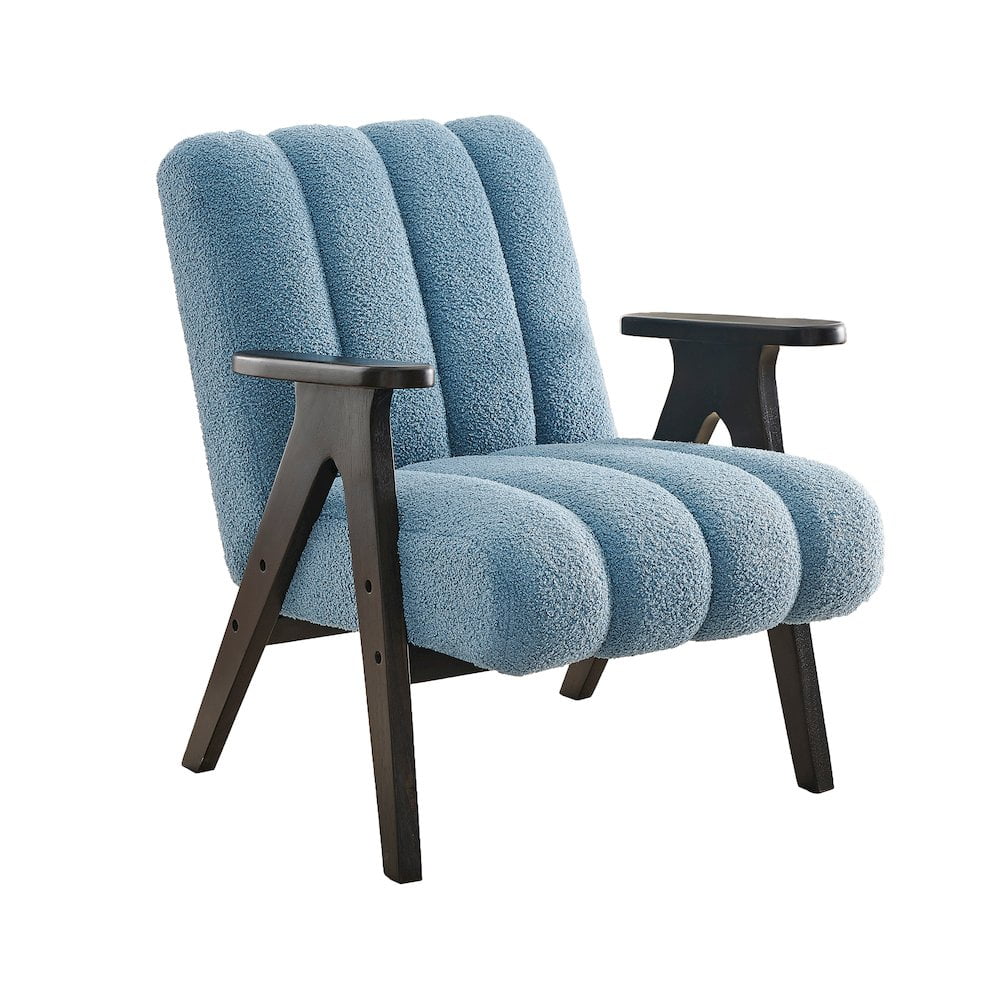 Roundhill Furniture Rella Modern Teddy Sherpa Accent Chair with ...
