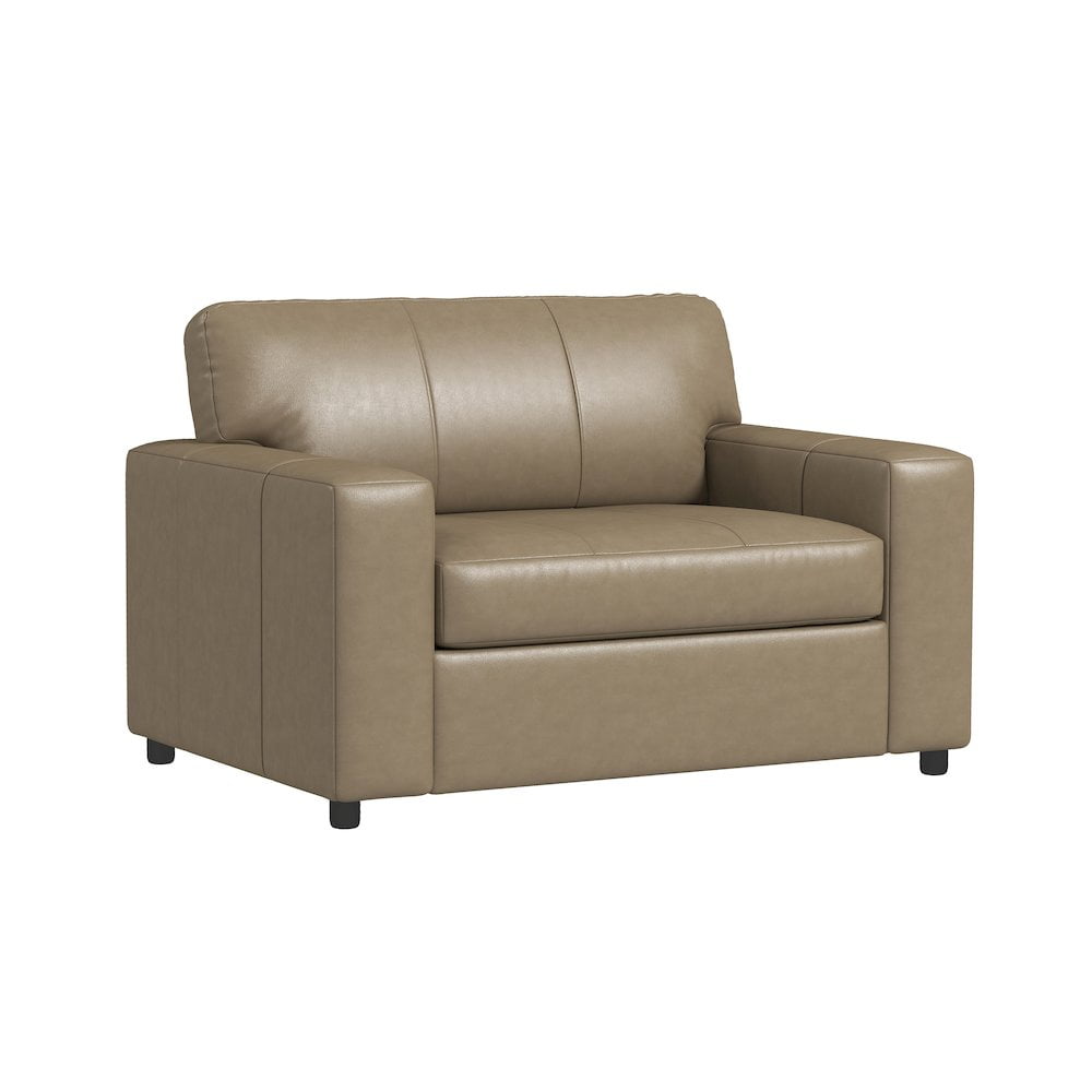 Roundhill Furniture Sakan Leather Upholstered Cutler Lounge Chair ...