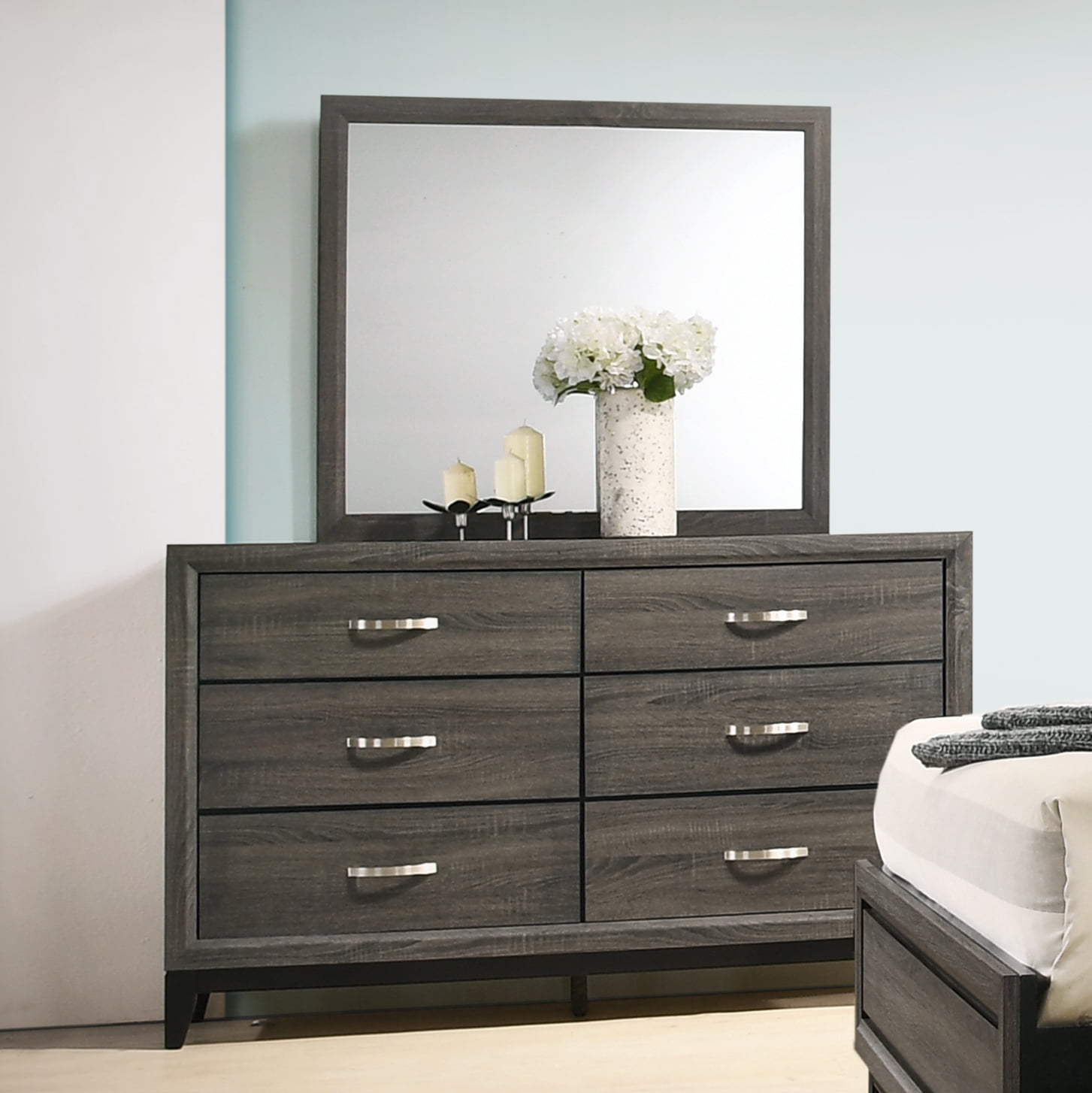 Roundhill Furniture Stout 6 Drawer Double Dresser - Walmart.com