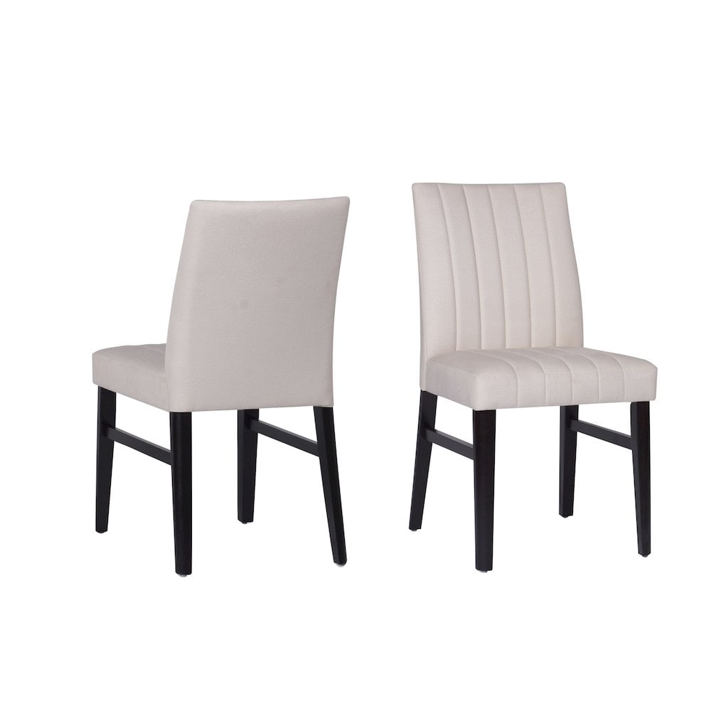 Roundhill Furniture Wendell Contemporary Upholstered Dining Chairs, Set ...