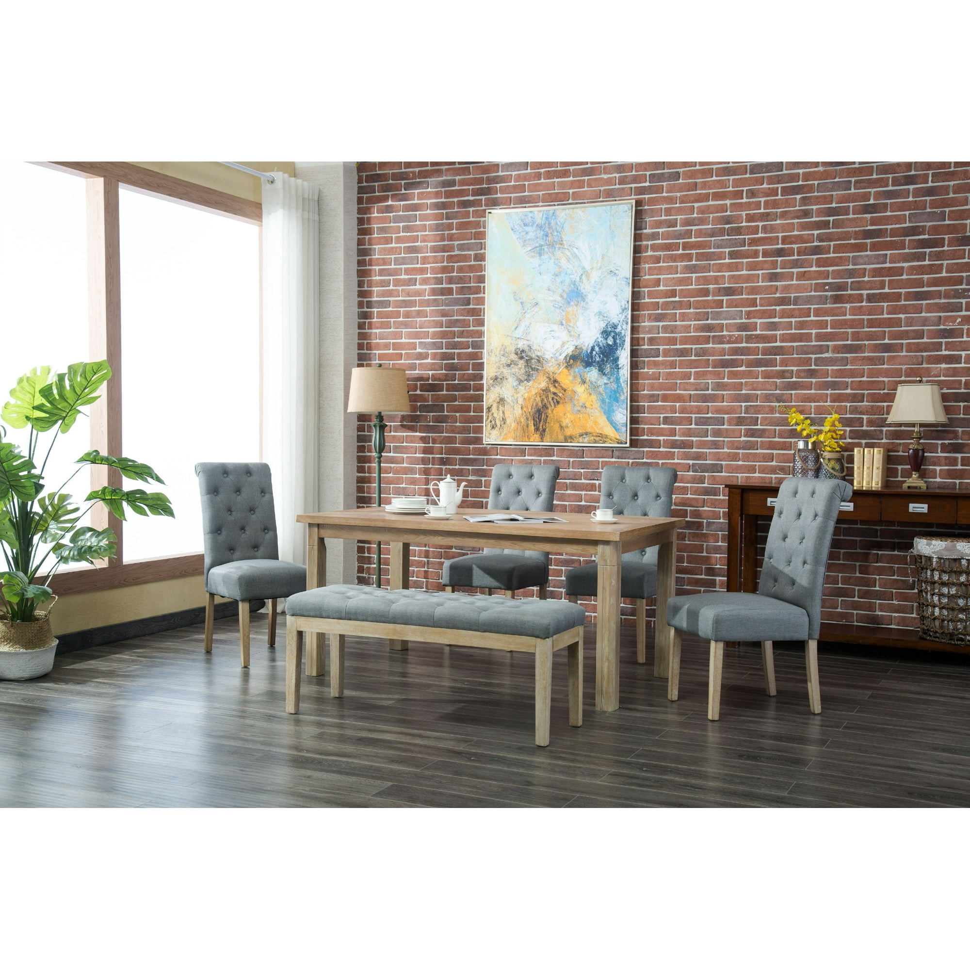 White Wash Dining Room Table