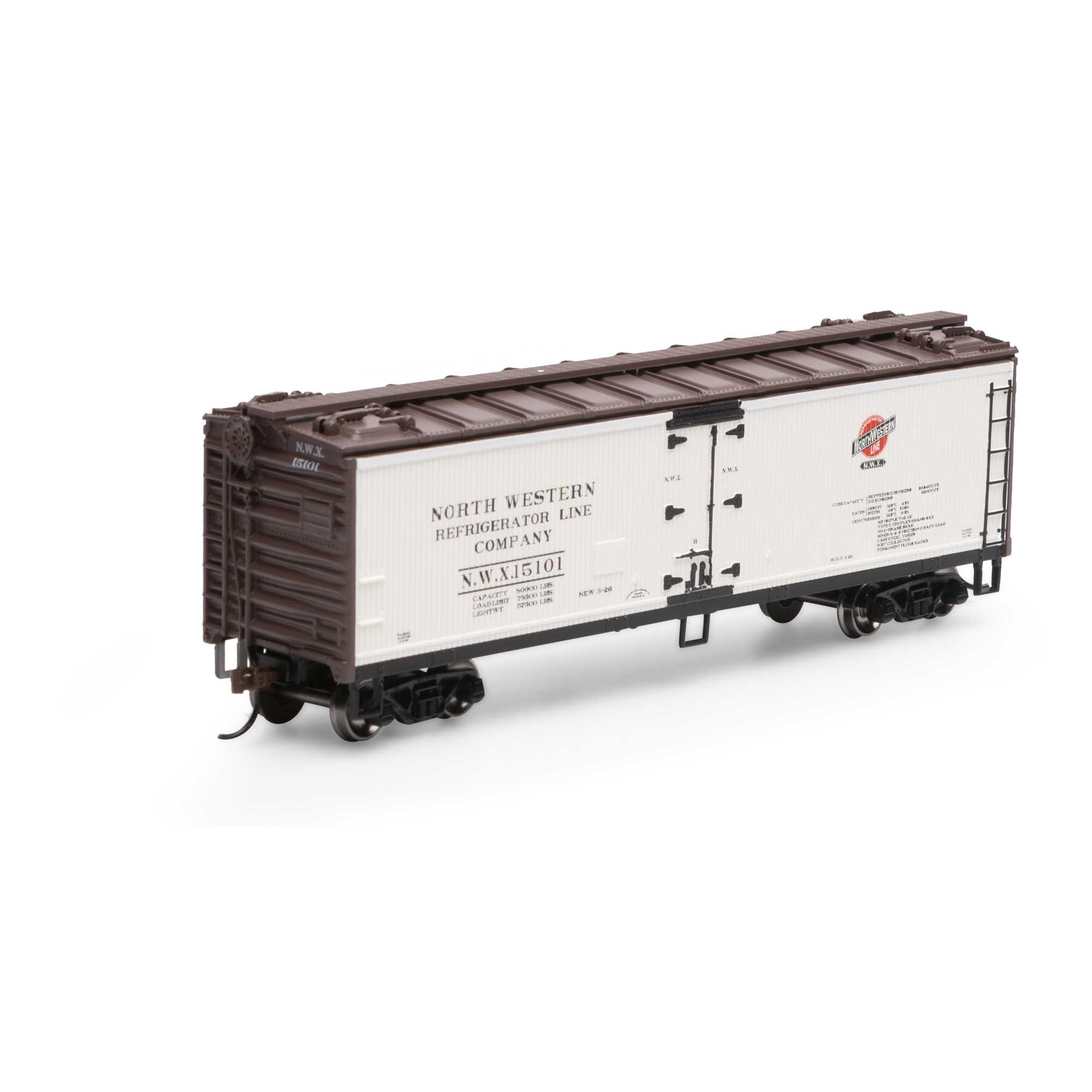 Roundhouse HO 40' Wood Reefer NWX #15101 RND98492 HO Rolling Stock ...