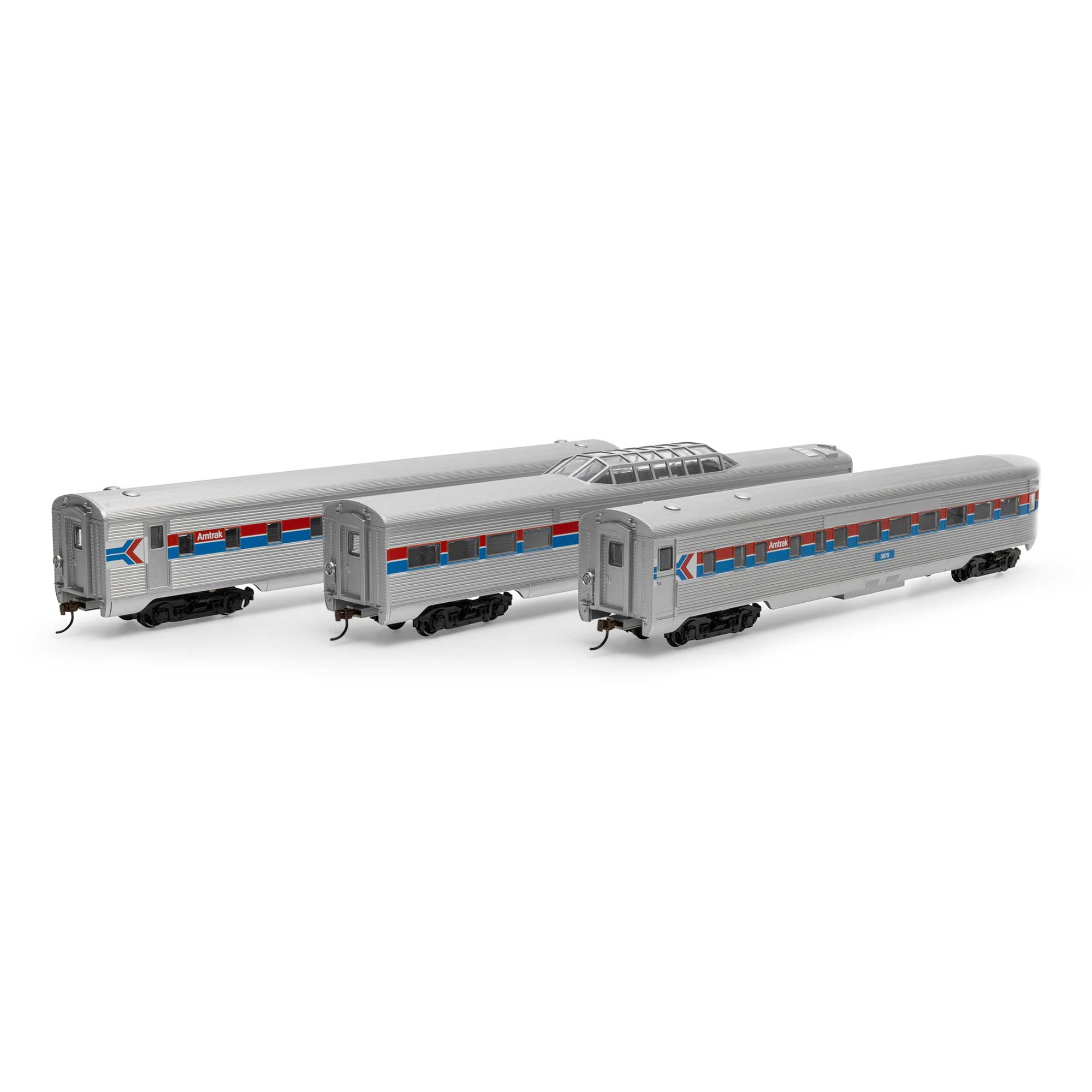 Roundhouse HO Streamline Passenger Cars AMTK 3 RND79121 HO Rolling ...