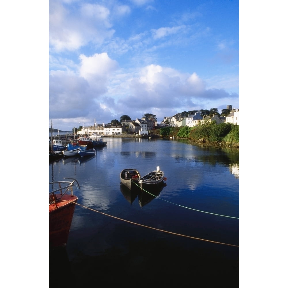Roundstone Connemara Co Galway Ireland; Town On The Coast Poster Print ...