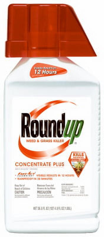 Quick Lawn Roundup, 36.8 OZ Concentrate Weed & Grass Killer Plus ...