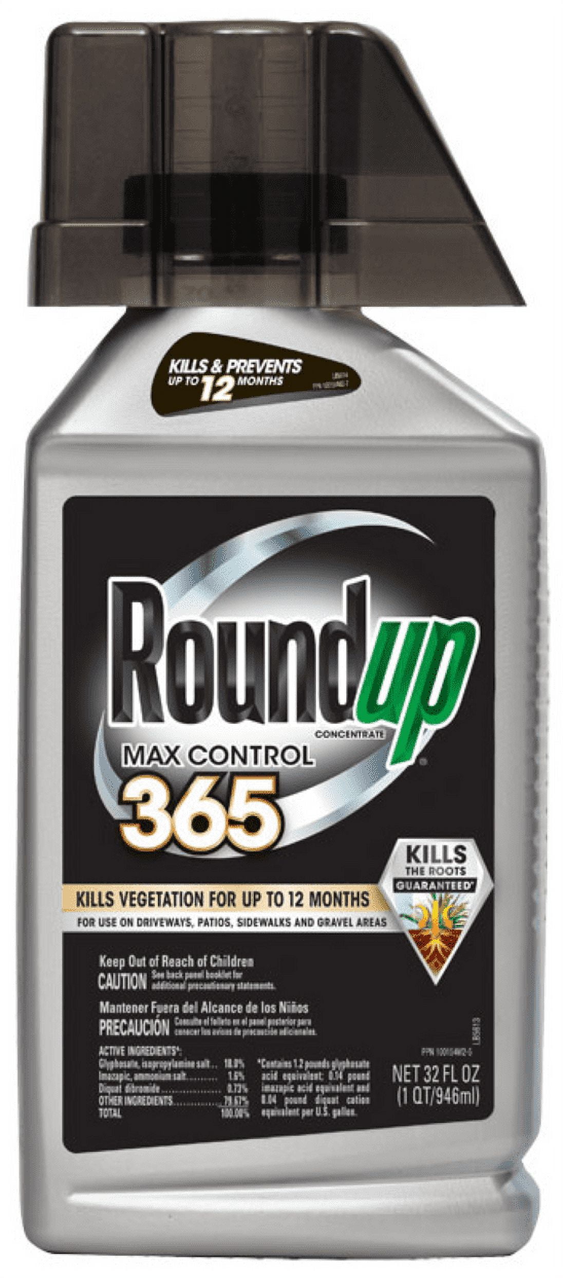 Roundup Spray Max Control 365, Fast & Powerful Weed Killer, 32 oz ...