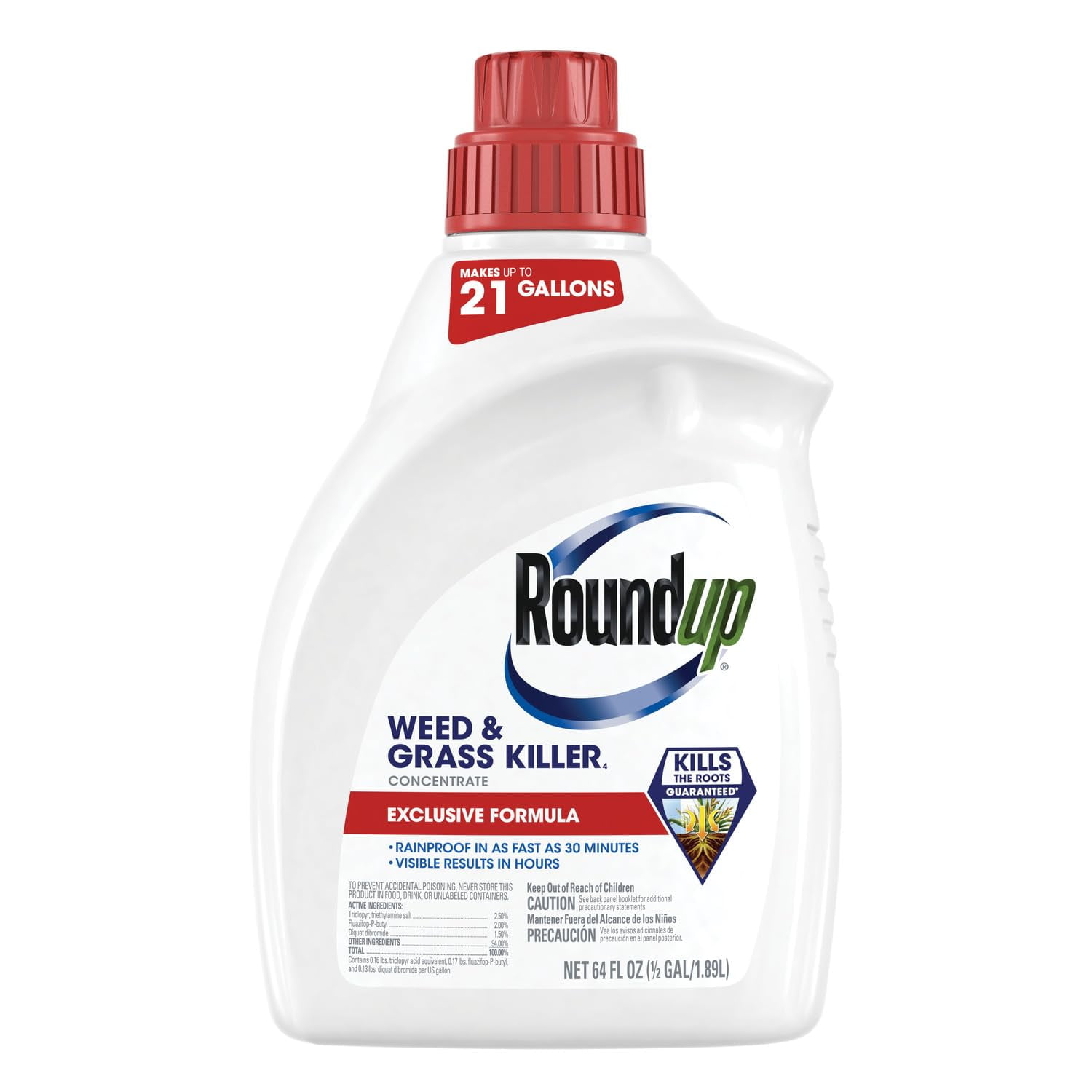 Roundup Concentrate Plus Weed and Grass Killer - Includes Easy Measure ...