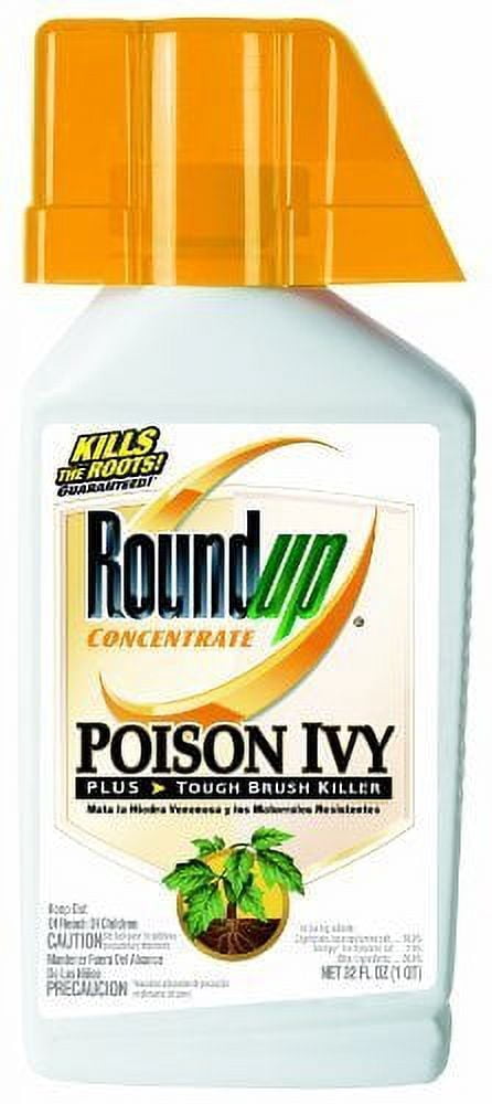 Roundup Poison Ivy & Tough Brush Killer Glyphosate Concentrate 32 Oz ...