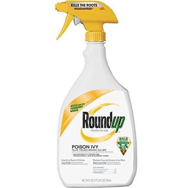 Roundup Poison Ivy & Tough Brush Killer Glyphosate Rtu 24 Oz - Walmart ...