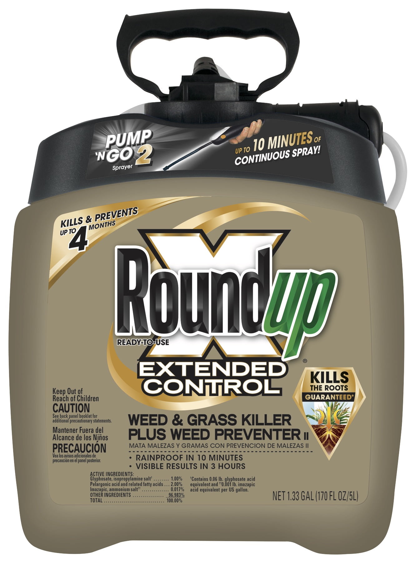 Roundup Ready-To-Use Extended Control Weed and Grass Killer Plus Weed ...