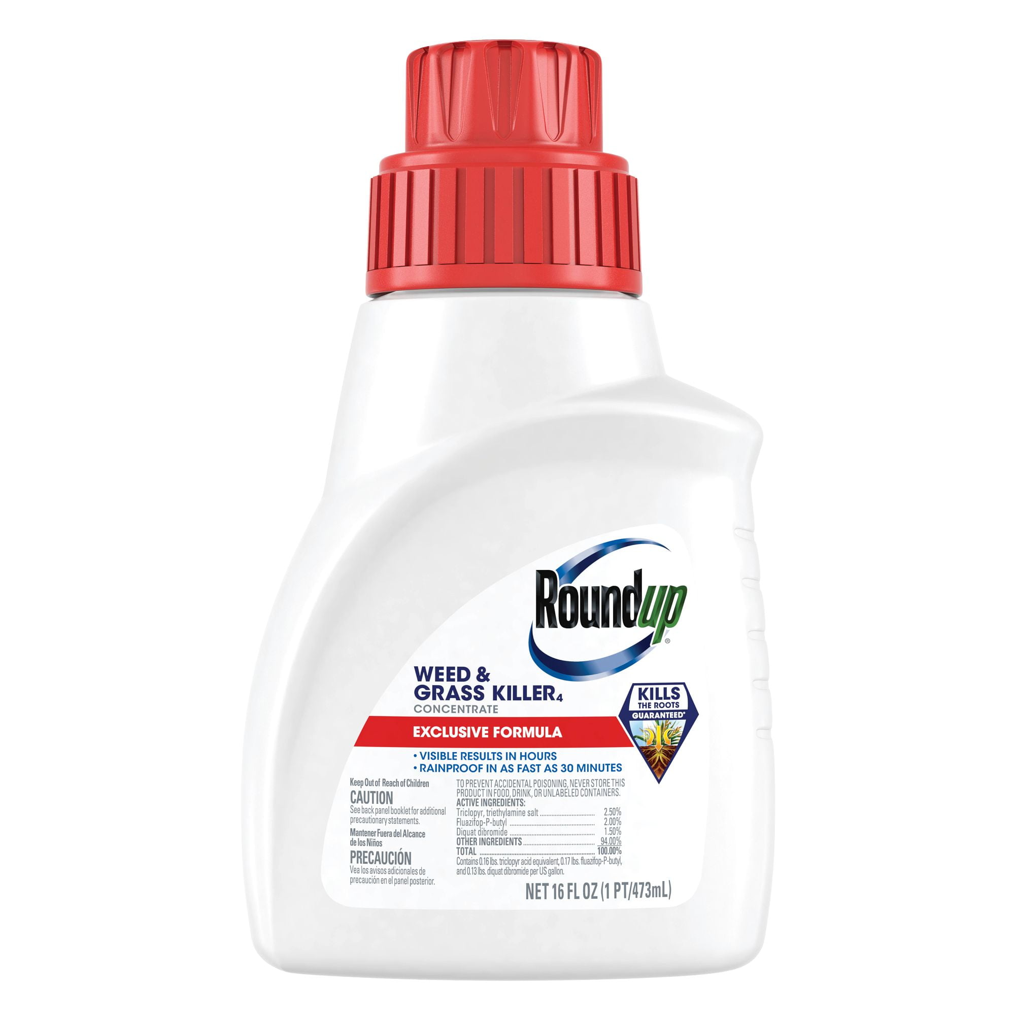 Roundup Weed & Grass Killer₄ Concentrate, Use in Flower Beds and Other ...