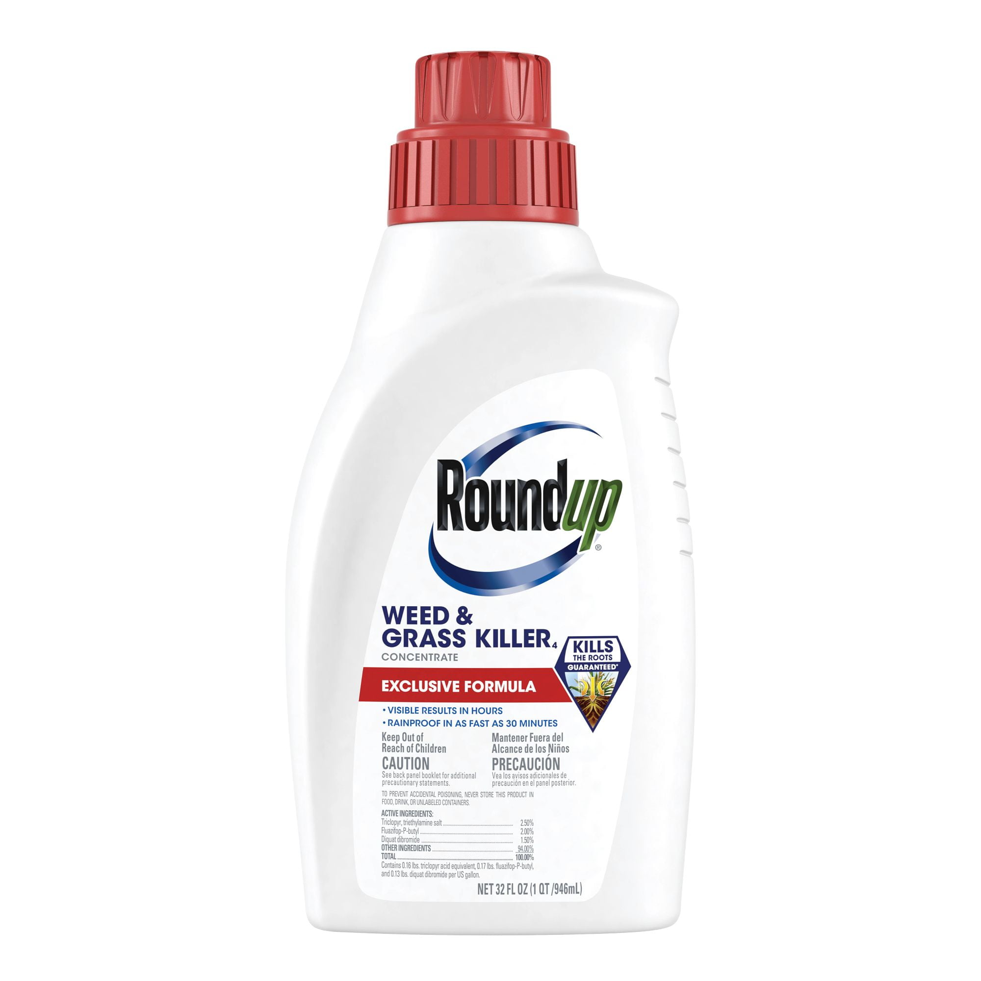 Roundup Weed & Grass Killer₄ Concentrate, Use In Flower Beds and other ...