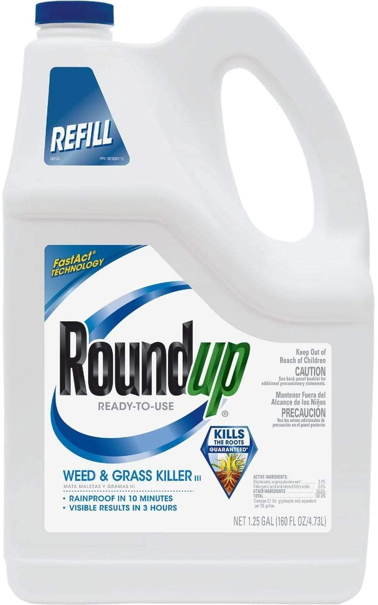 Roundup Weed & Grass Killer Pump Spray 1.25 Gal - Walmart.com