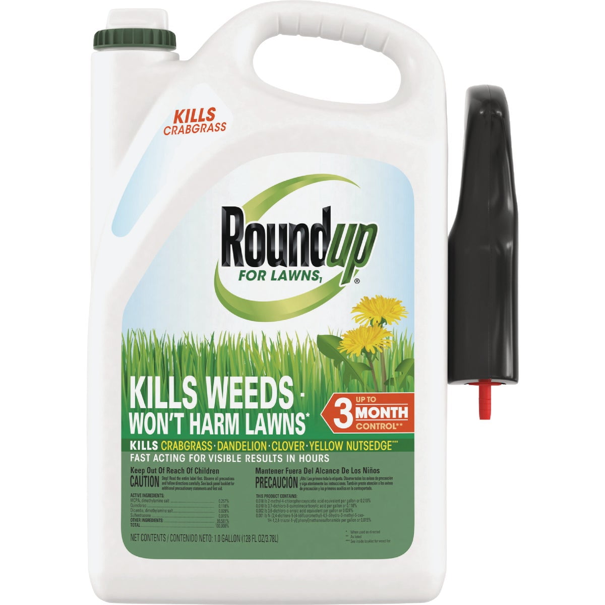 Roundup Lawn and Weed Killer RTU Liquid 1 gal - Walmart.com