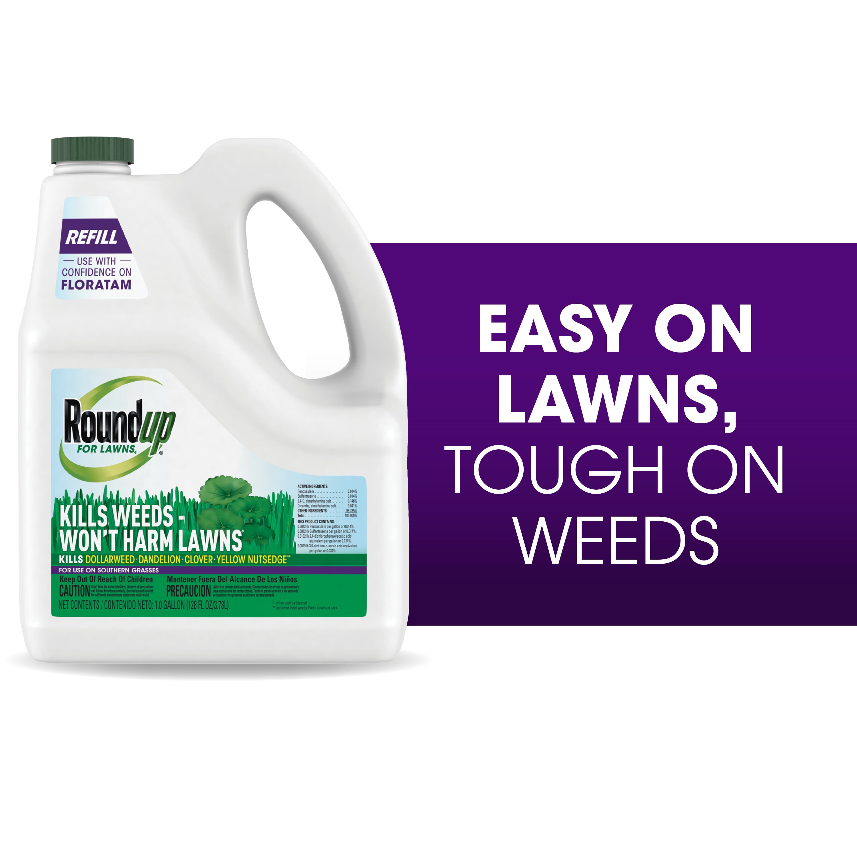 Roundup Weed Killer for Southern Lawns, Liquid Treatment Preventer, 1 ...