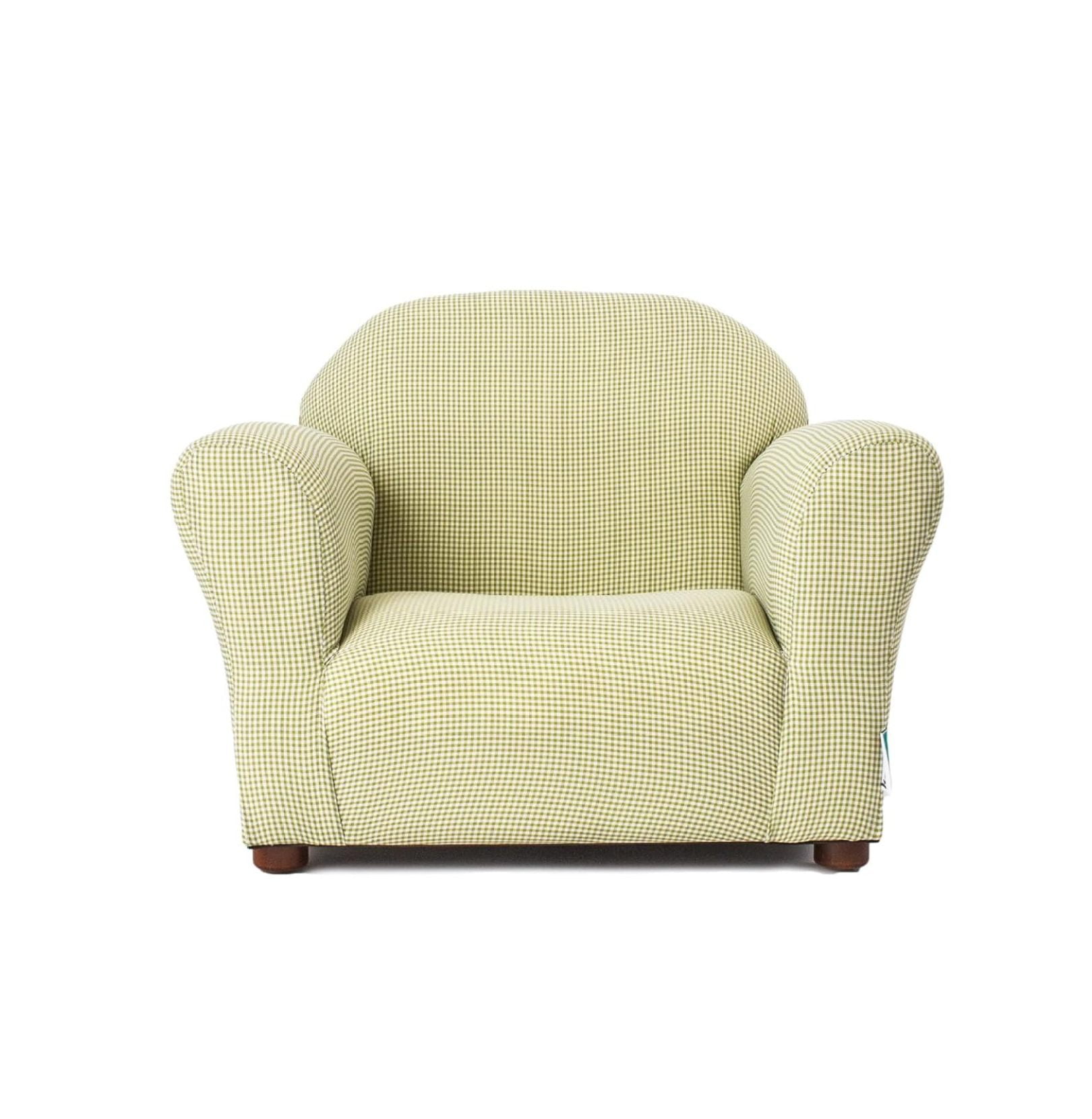 Roundy Kid's Chair, Gingham Chair , Wood,Green - Walmart.com