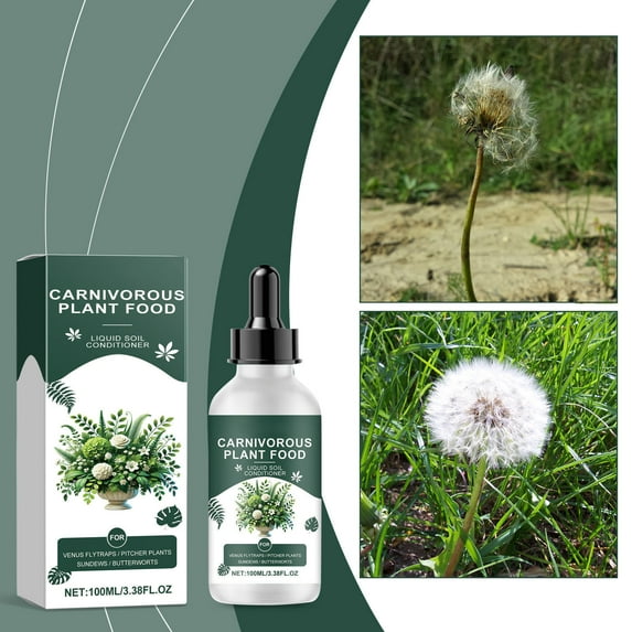 Rourlinge 1 Packs Venus Fly Trap Liquid Food - 100ML Carnivorous Plant Nutrient Solution, Liquid ...