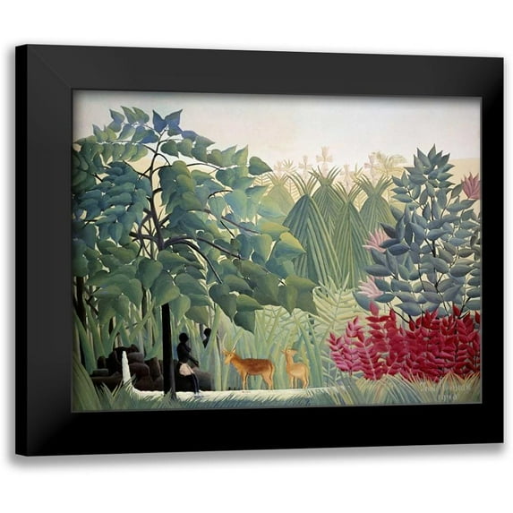 Rousseau, Henri 18x15 Black Modern Framed Museum Art Print Titled - The ...
