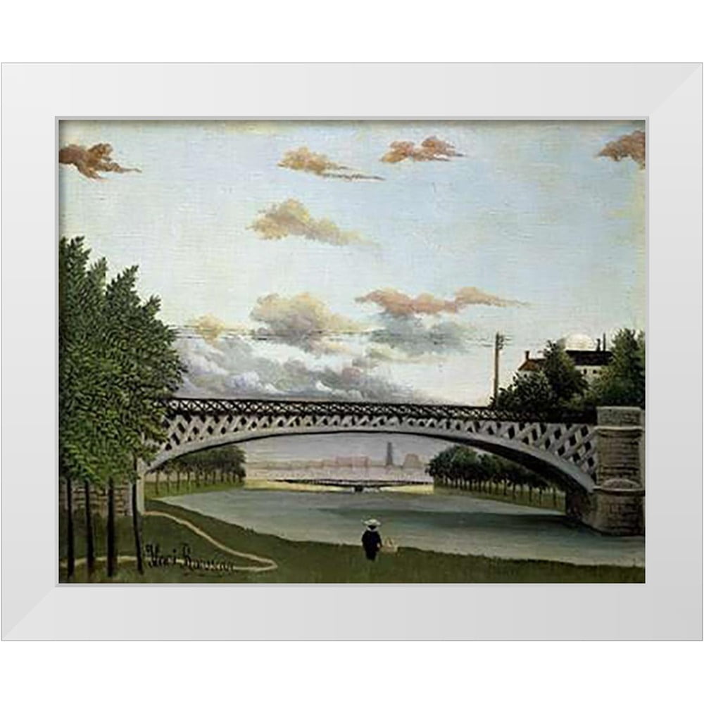 Rousseau, Henri 32x26 White Modern Wood Framed Museum Art Print Titled ...