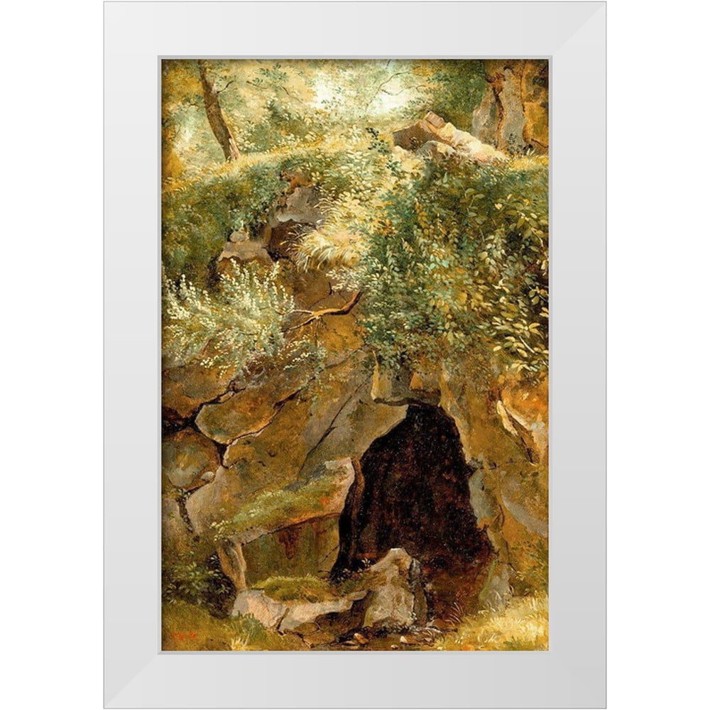 Rousseau, Pierre Etienne Theodore 11x14 White Modern Wood Framed Museum ...